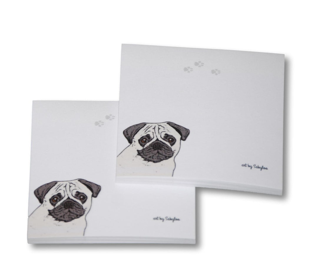 Pug Tan Dog Post-it® Sticky Notes Notepad – 100 Sheets - Etsy