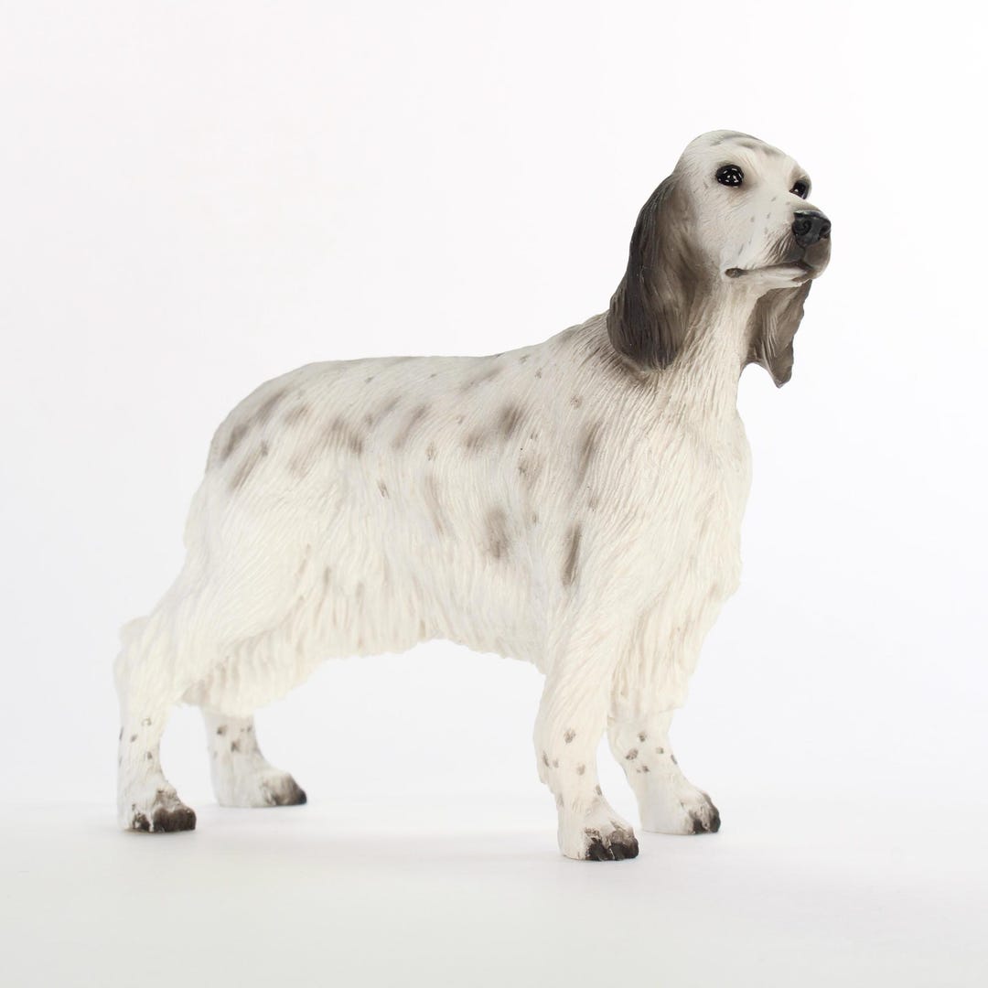 Custom Painted English Setter Dog Figurine INCLUDES FREE Dog Lover ...