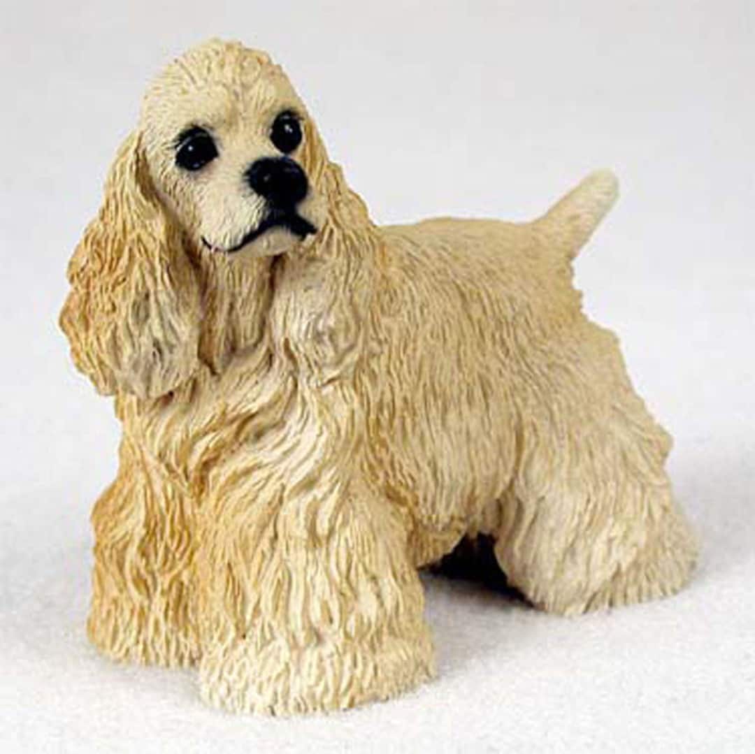 Custom Painted Cocker Spaniel Dog Figurine INCLUDES FREE Dog Lover ...