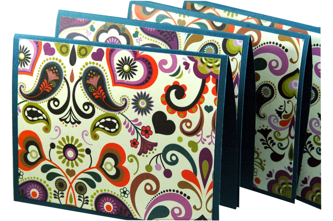 Blank Note Card Set, Retro Note Card Set, Folded Cards, Thank You ...