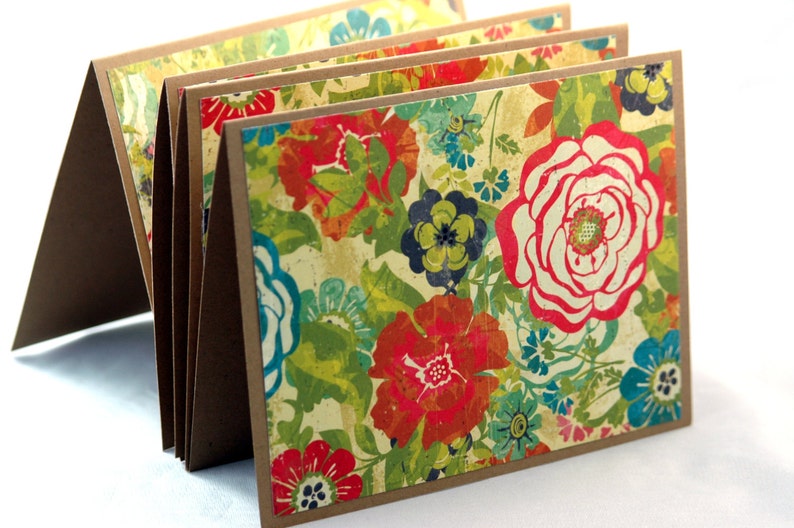 Shabby Chic Note Cards, Retro Floral Note Cards, Boxed Thank You Cards ...