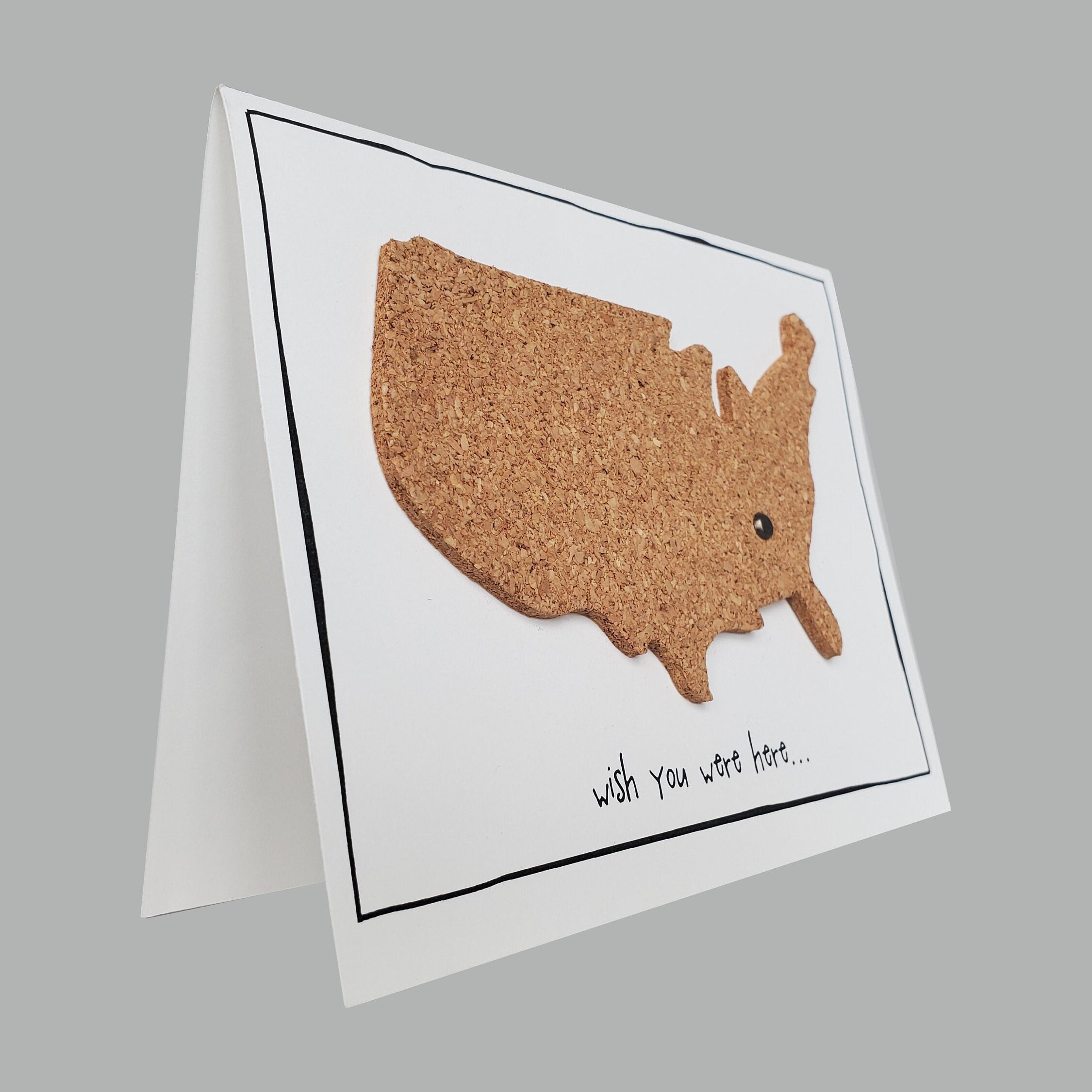 Paper Miss You Cards fish card wish you were here I miss you card etna ...