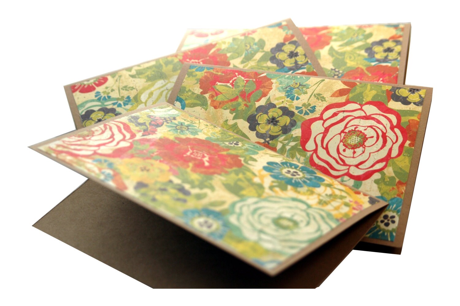 Shabby Chic Note Cards, Retro Floral Note Cards, Boxed Thank You Cards ...