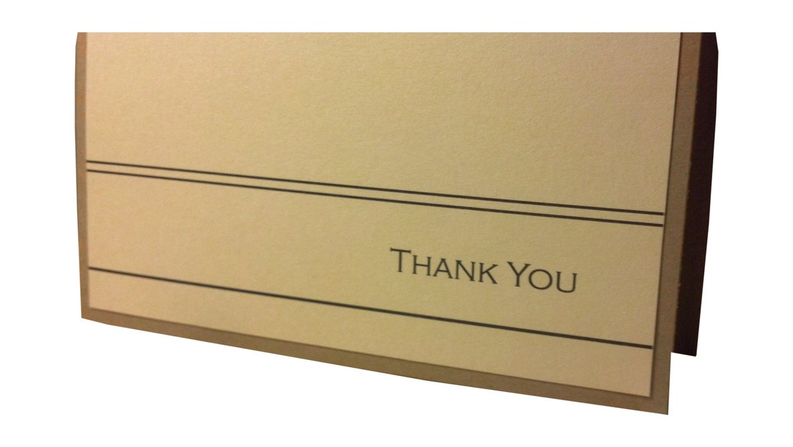 Thank You Cards for Men, Masculine Thank You Cards, Simple Thank You ...