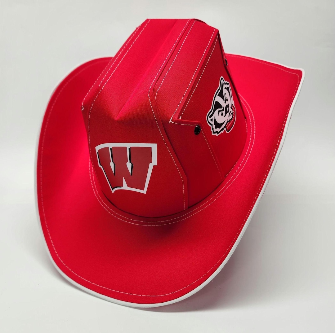 Wisconsin Badgers Cowboy Hat - Etsy
