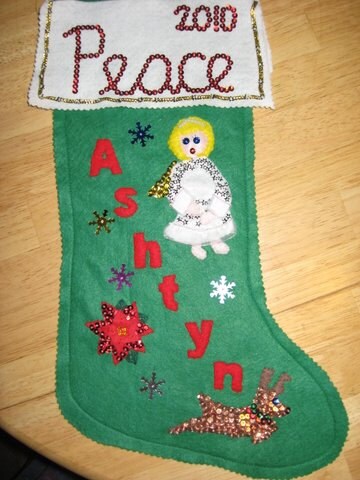 Custom Handmade Felt Stockings With Beads and Sequins - Etsy