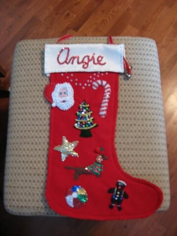 Custom Handmade Felt Stockings With Beads and Sequins - Etsy