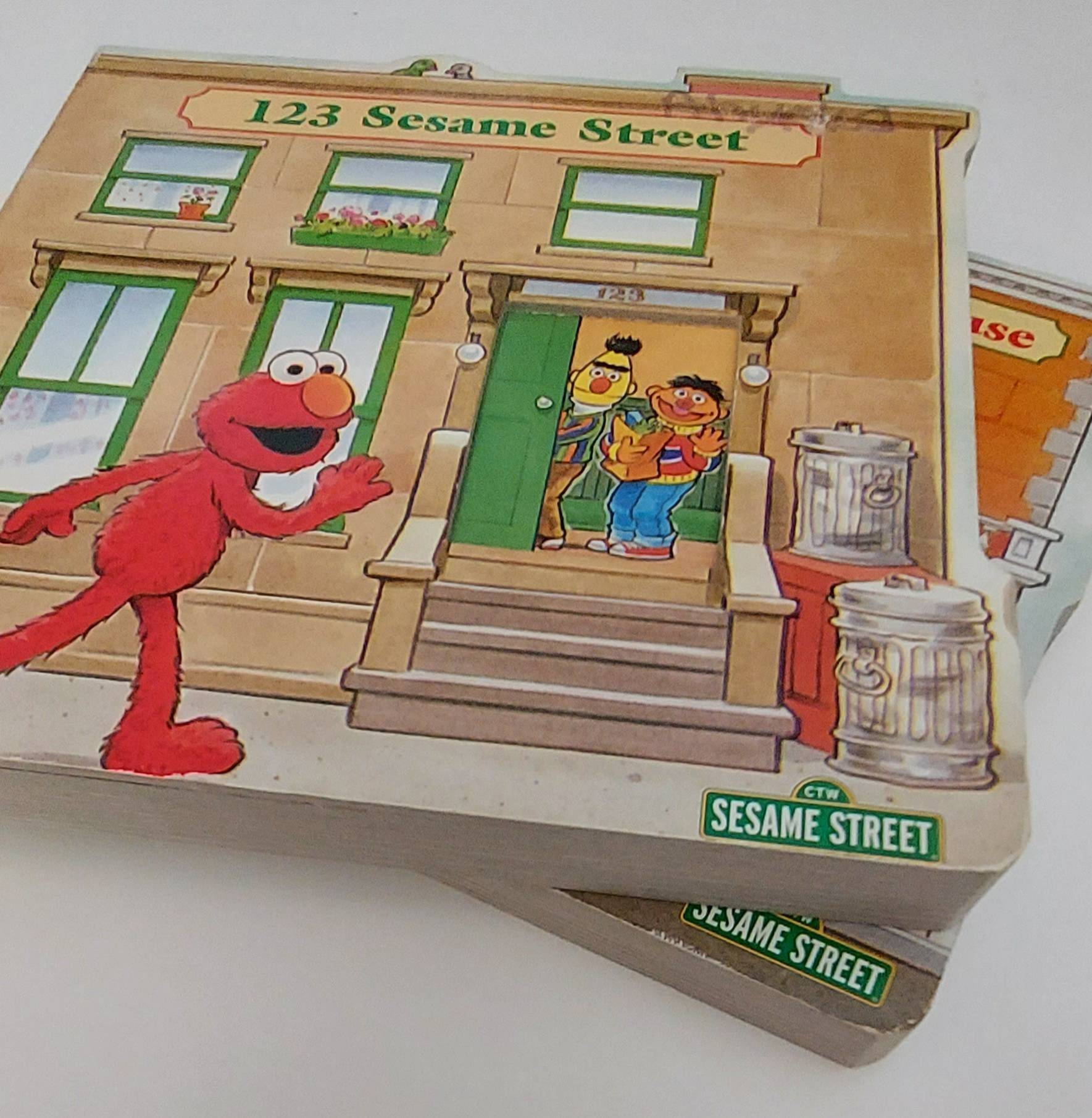 Set of 2 Vintage Sesame Street Hard Page Books, 1998, Children's Books ...