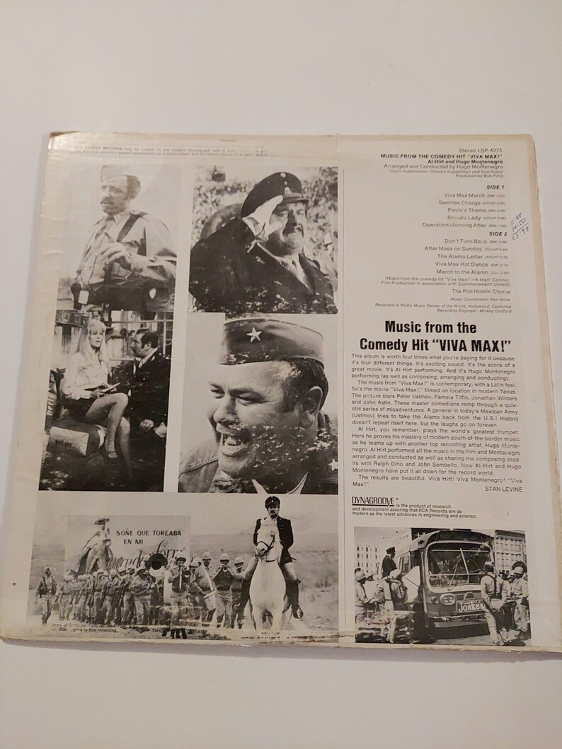 1970 Viva Max! Music From the Comedy Hit LP, Vintage Album - Etsy