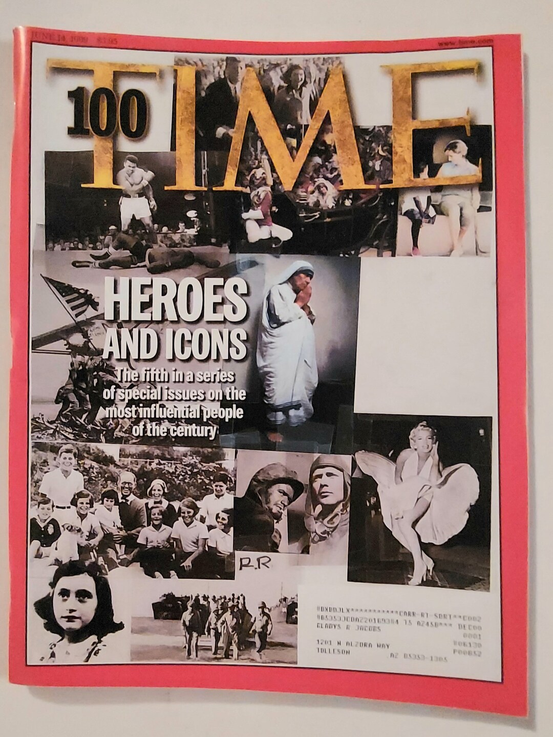 1999 Time Magazine, Heroes and Icons, Vintage Magazine - Etsy