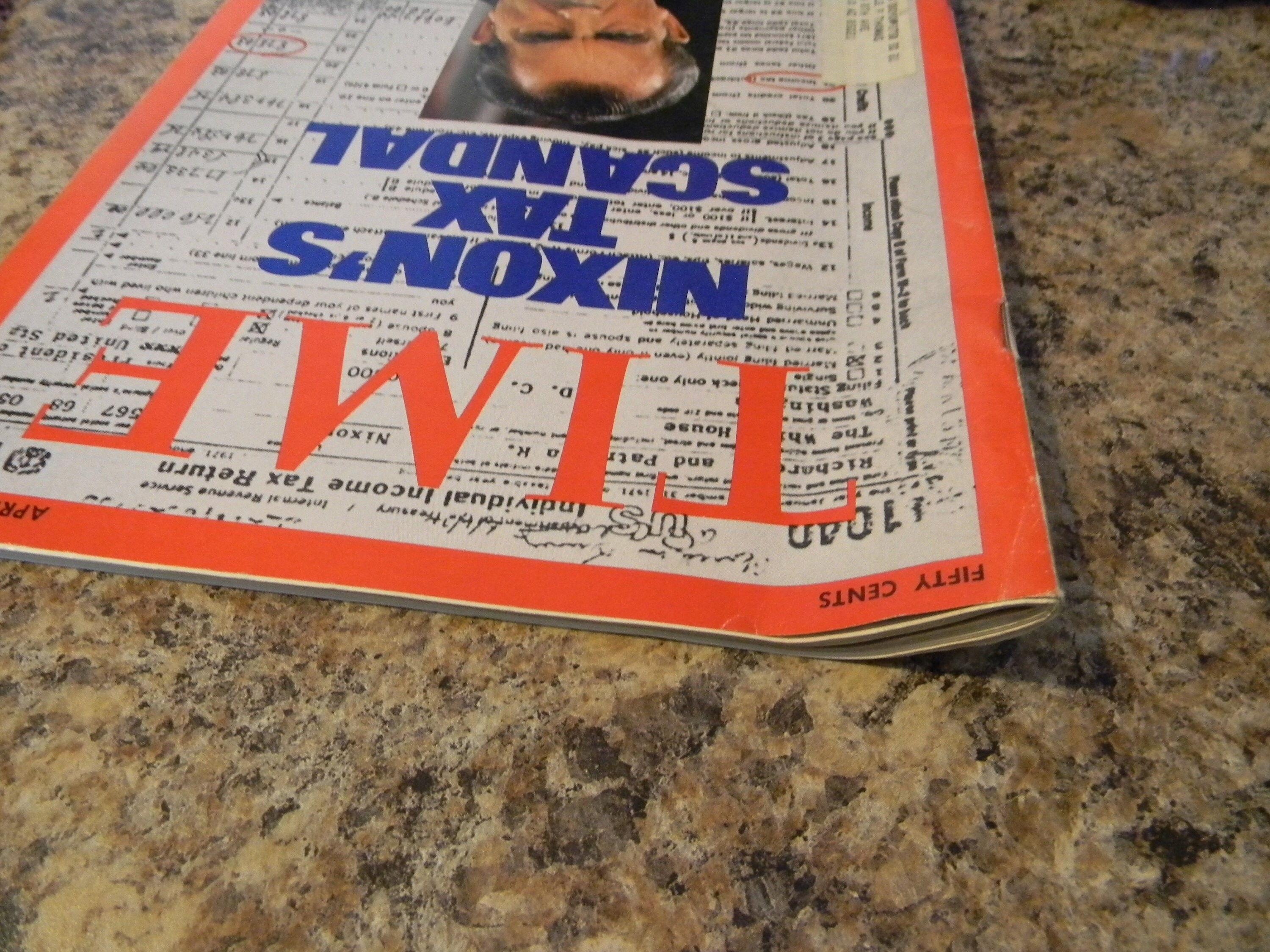 1974 Time Magazine, Nixon's Tax Scandal, Vintage Time Magazine - Etsy