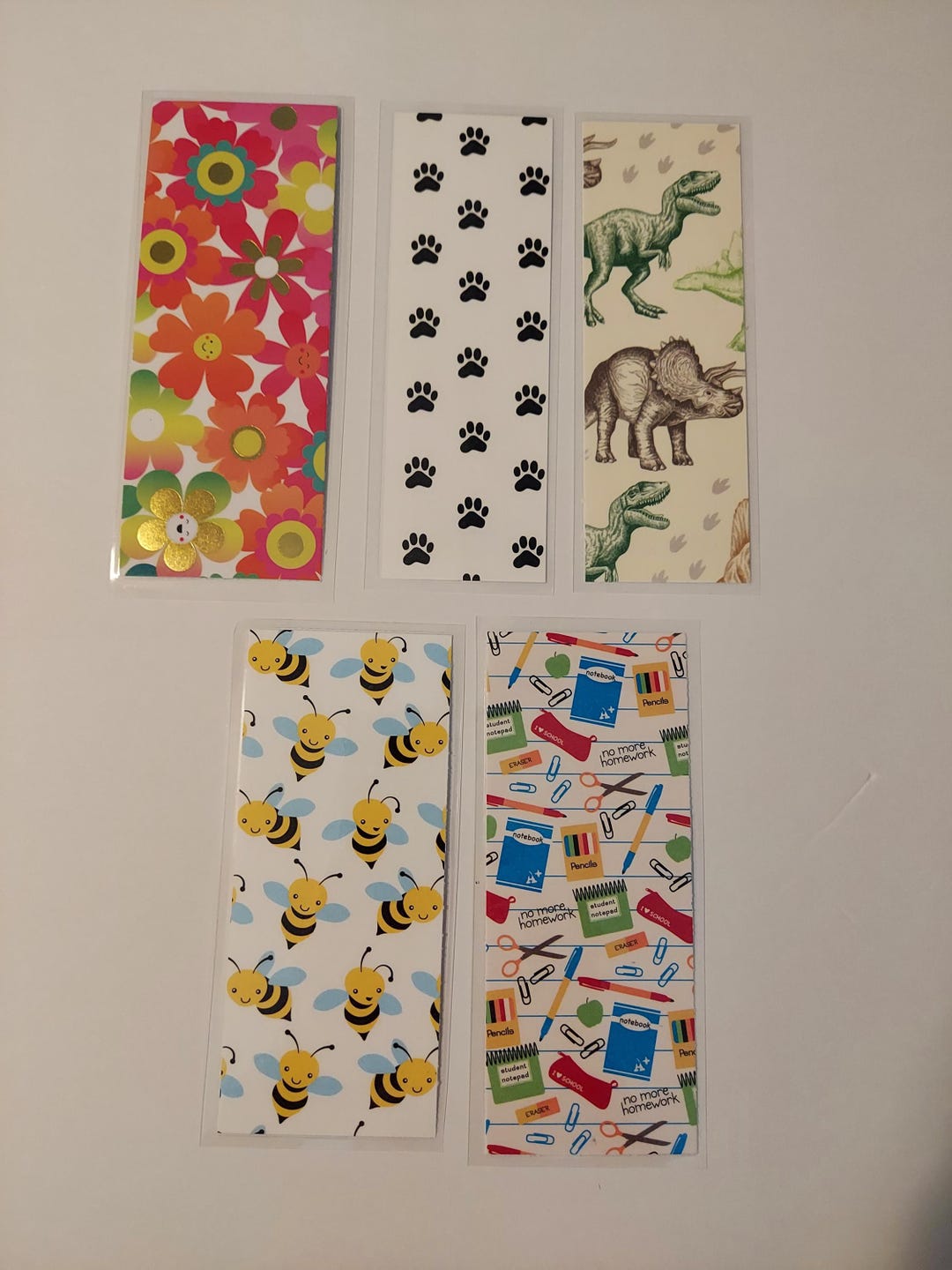 Handmade Laminated Bookmarks, Children's Bookmarks - Etsy