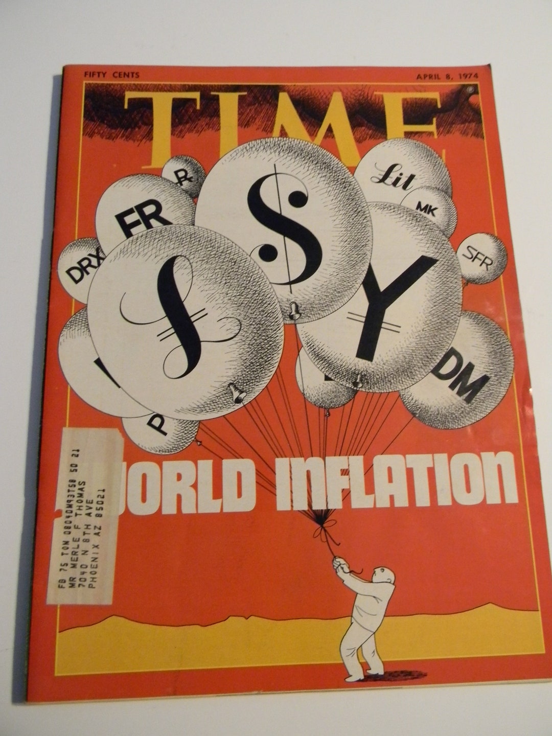 1974 Time Magazine, World Inflation, Vintage Magazine - Etsy