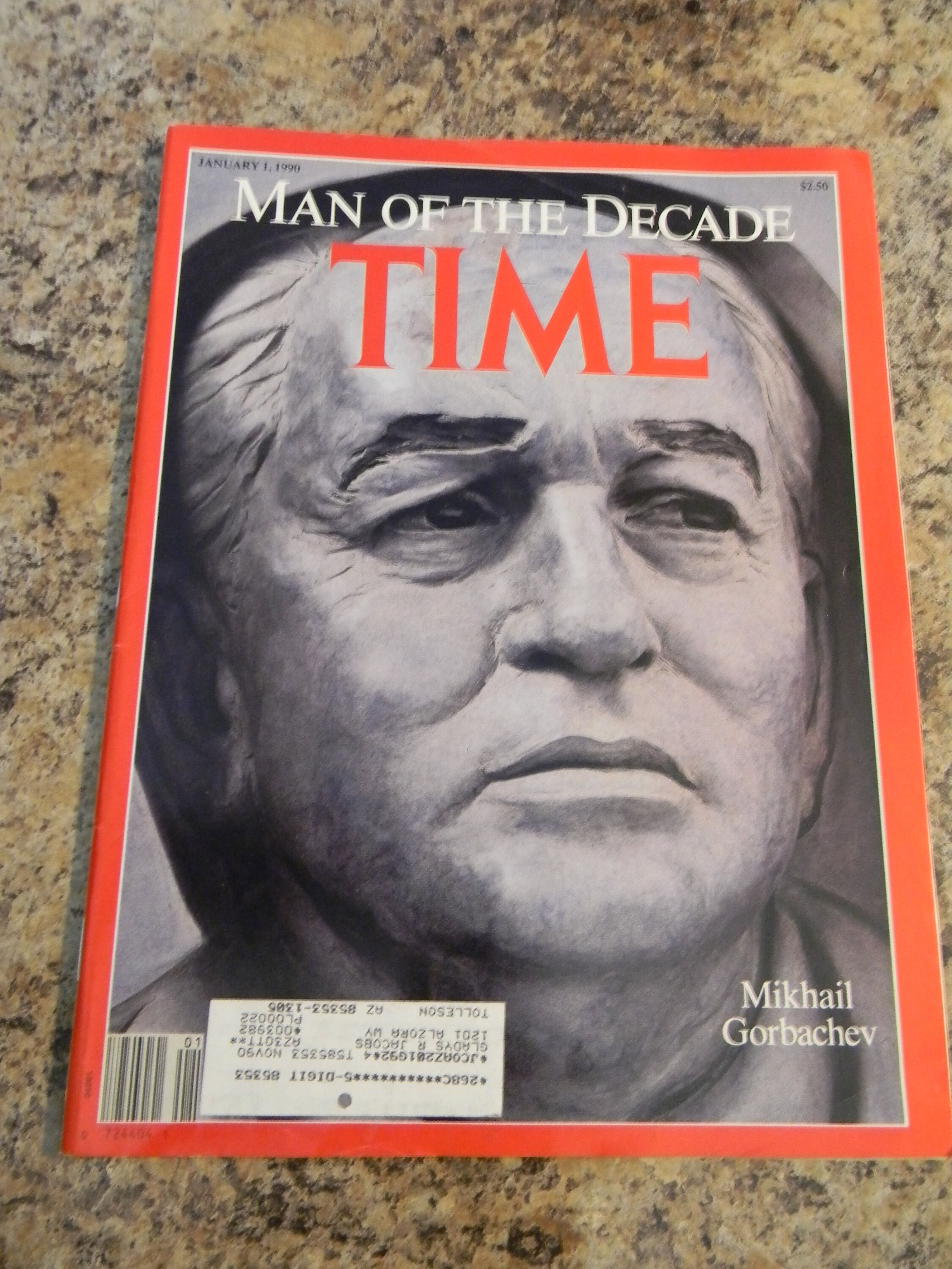 1990 Time Magazine Man of the Decade Mikail Gorbachev - Etsy