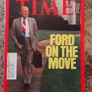 1974 Time Magazine, Ford on the Move, Vintage Time Magazine - Etsy