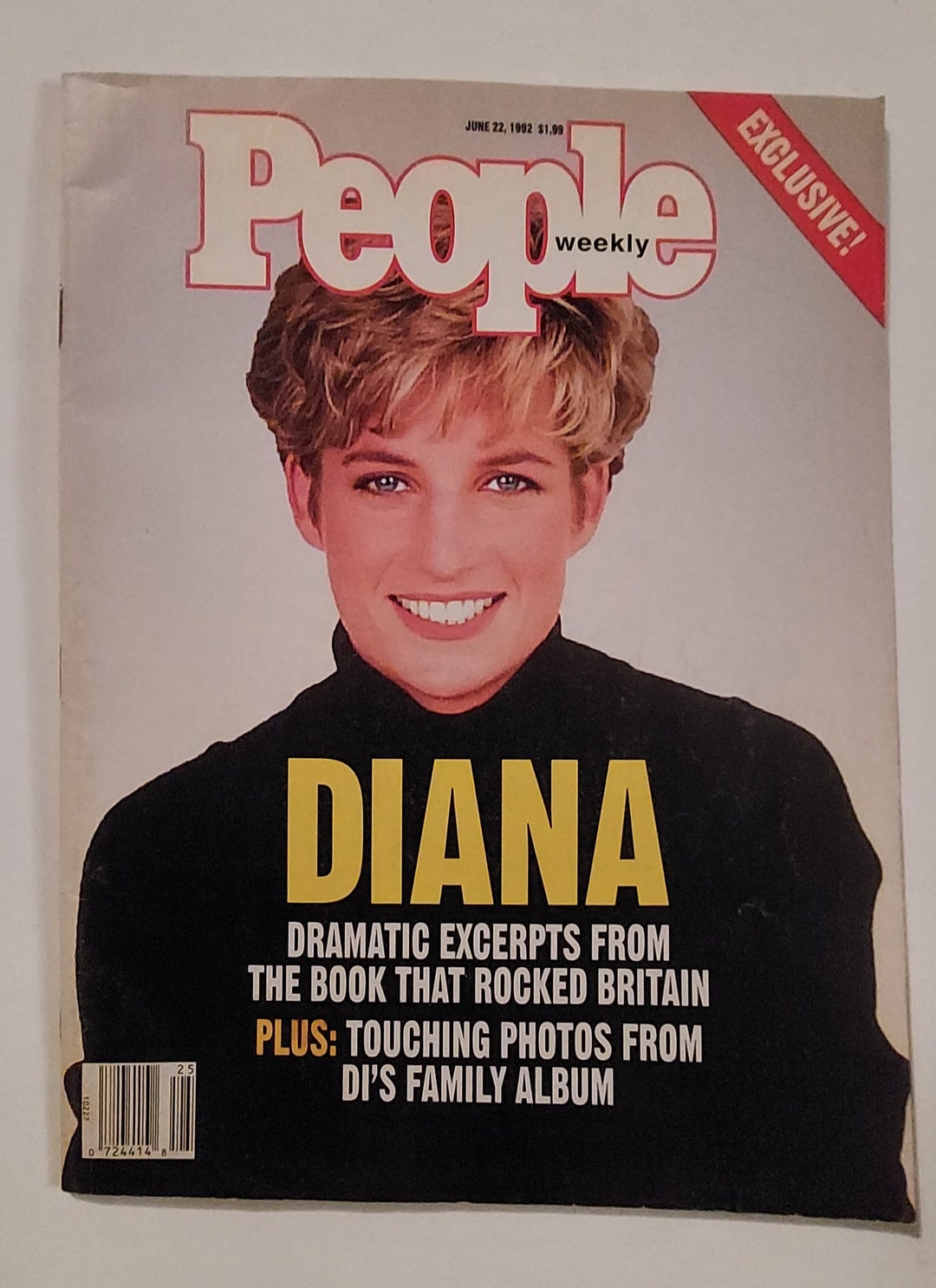 1992 People Magazine Diana, Princess Diana Exclusive, Vintage Magazine ...