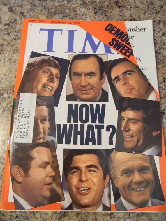 1974 Time Magazine Now What Vintage Time Magazine | Etsy
