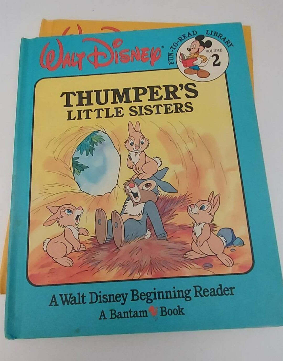 Set of 2 Walt Disney Reading Books, 1986 Vintage Disney Fun-to-read ...
