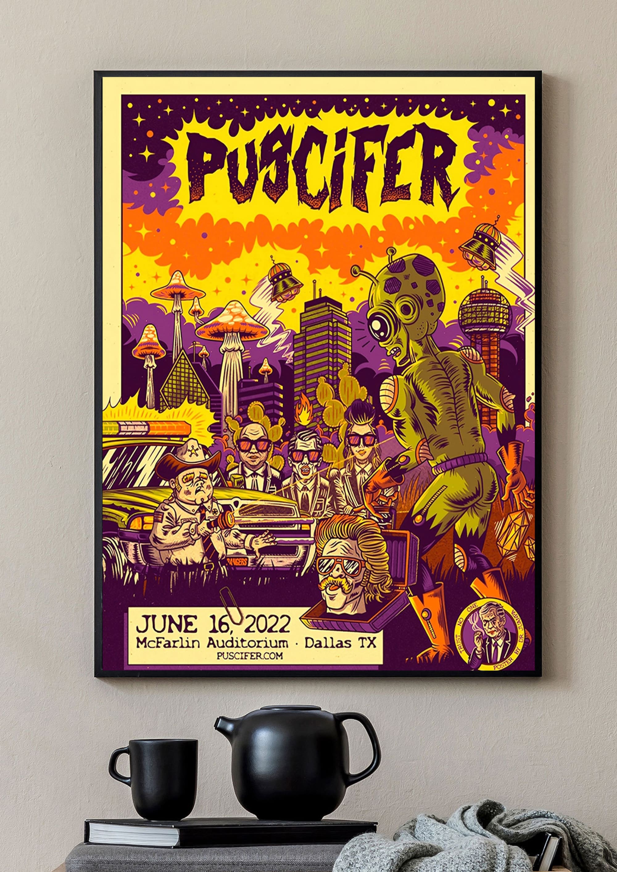 Puscifer Poster, Rock Band Poster, Rock Music Poster, A Perfect Circle ...