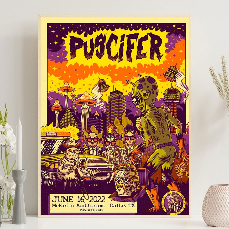 Puscifer Poster, Rock band Poster, Rock Music Poster, A Perfect Circle ...