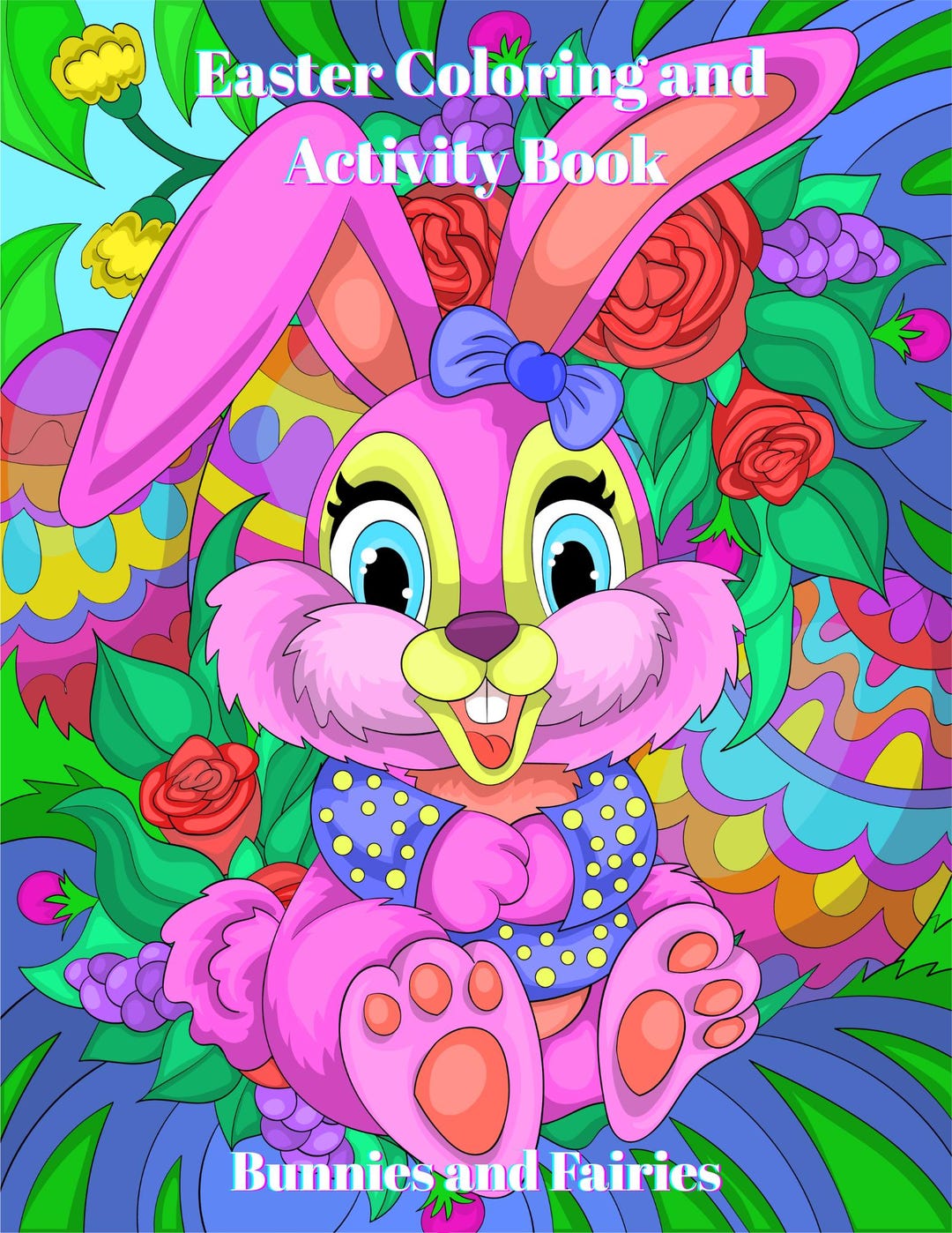 Easter Coloring and Activity Book Bunnies and Fairies Adventures - Etsy