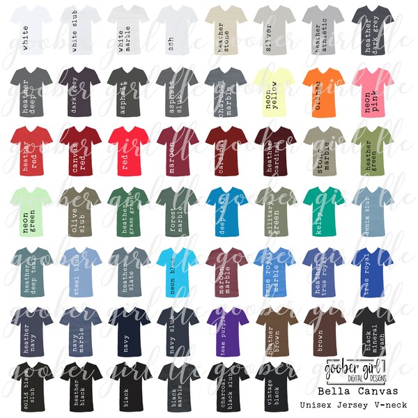 Sublimation Color Chart - Etsy