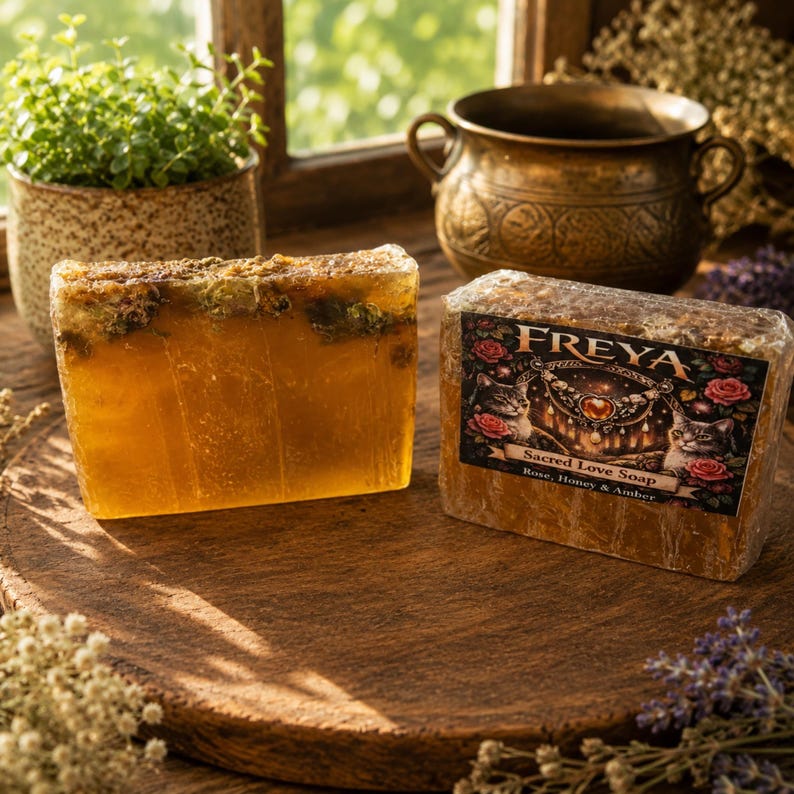 Pagan-handmade- All-natural Soap Set- Freya and Durga Power & Passion ...