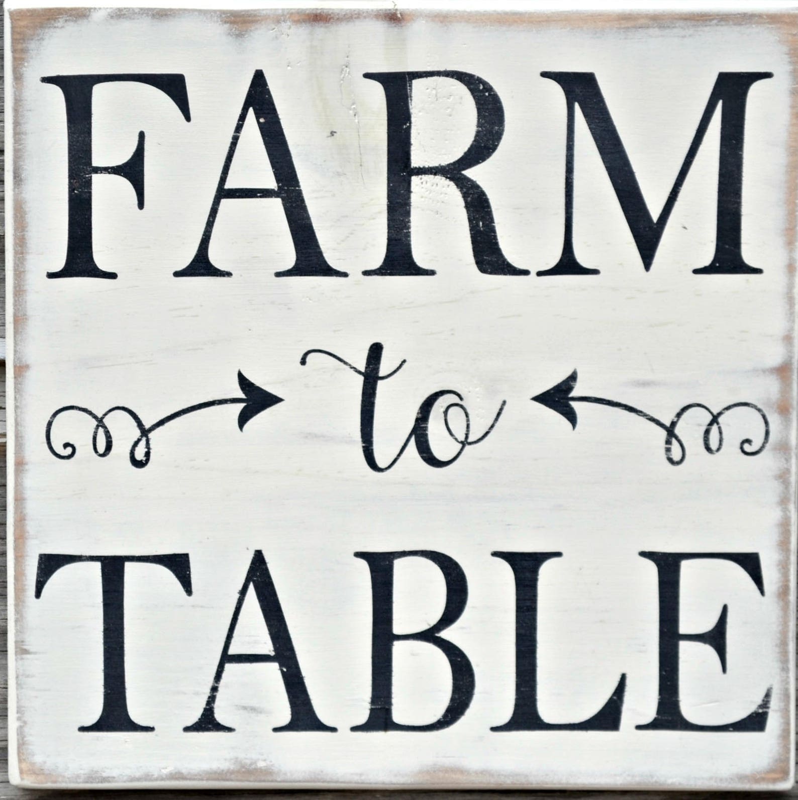 Farm to Table Farm to Table Wooden Sign Farmhouse Style - Etsy