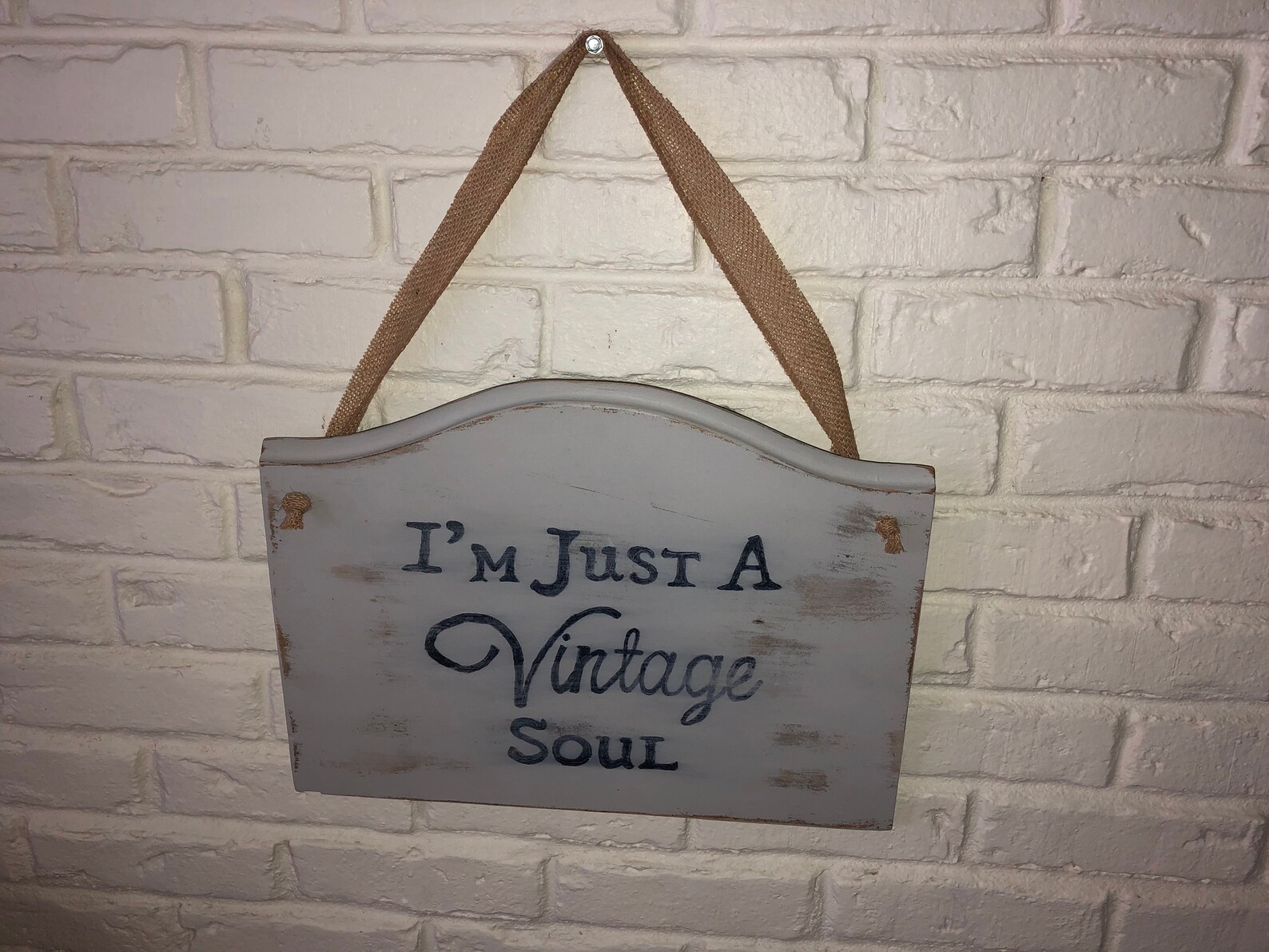 Distressed Vintage Sign/upcycled/wall Décor/salvaged Wood/hand-painted ...