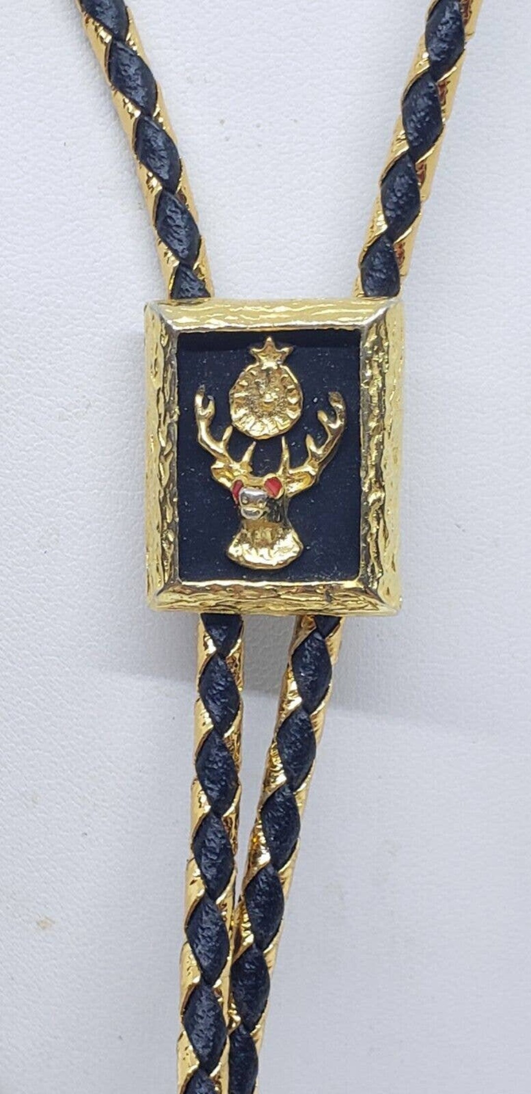 Vintage Elk's Lodge BPOE Bolo Tie 10k Gold Electroplate 3D - Etsy