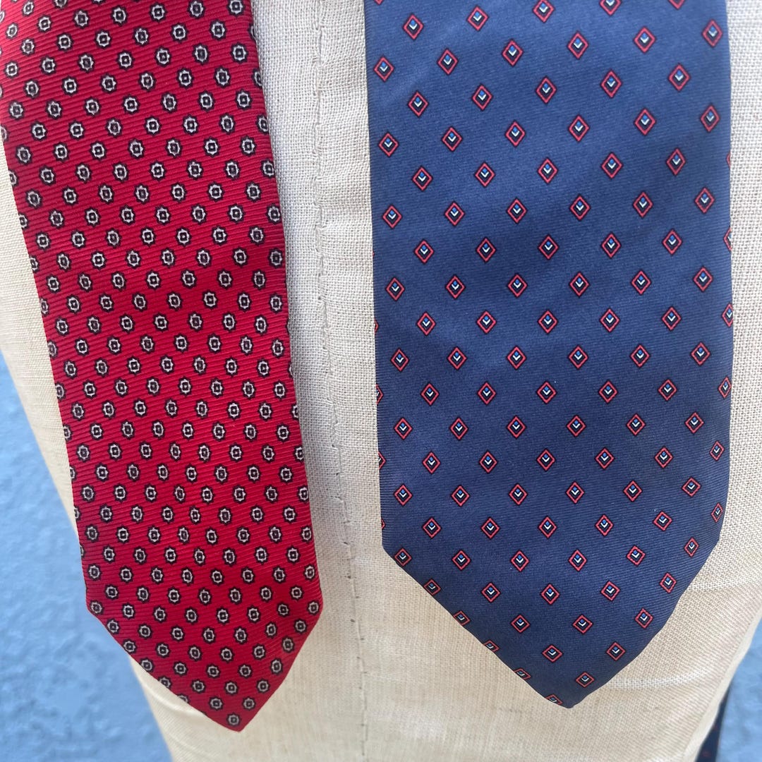 Vintage Ralph Lauren Polo and Pierre Cardigan Tie Set of 2 Silk ...