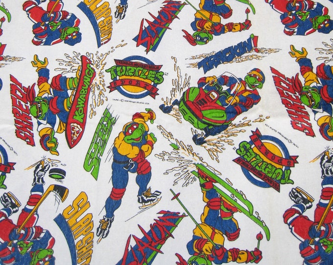 Teenage Mutant Ninja Turtles Fabric 90's Cartoon TMNT - Etsy