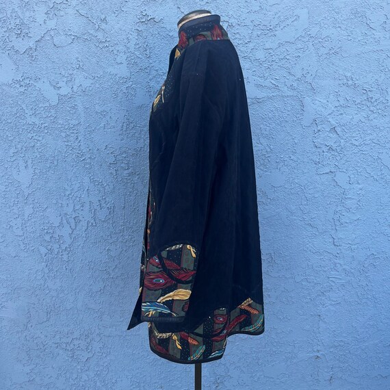 Vintage Quilted Jacket Bohemian Duster 90's Art to we… - Gem