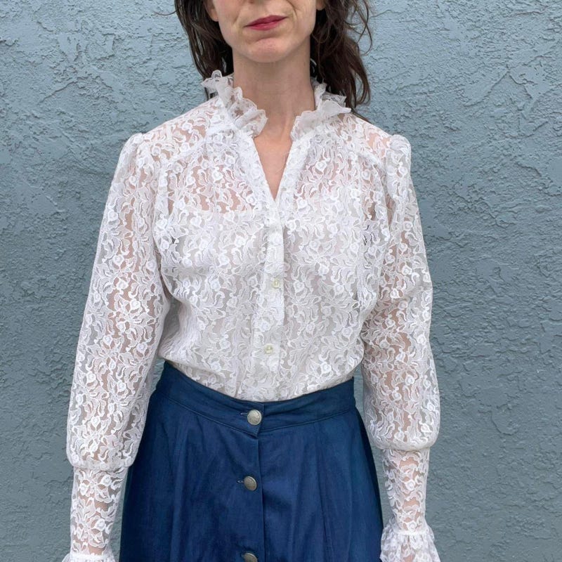 Lace Blouse - Etsy