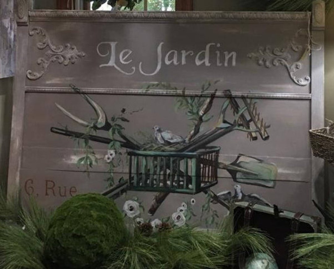 SOLD!! Hand Painted French Garden Tools on a French Country, Wood Sign ...