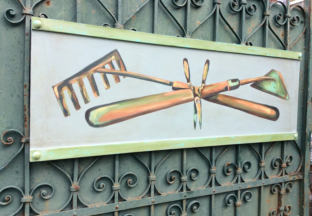 SOLD!! French Garden House, Vintage Style Hand Painted Wood Sign Home ...