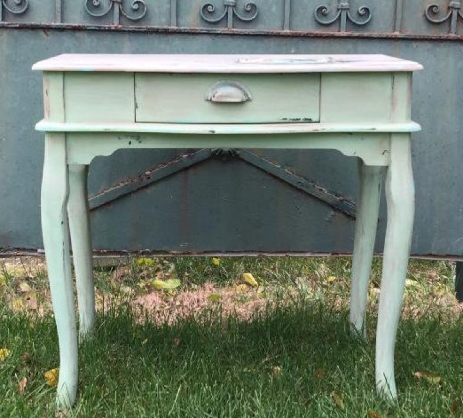SOLD French Country Hand Painted Bird's Nest Table - Etsy