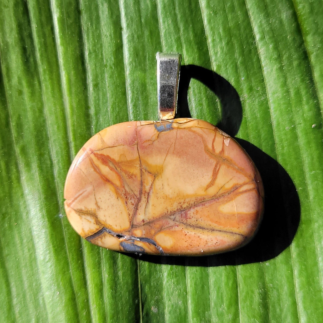 Cold Mountain Jasper Thunderegg Pendant - Etsy