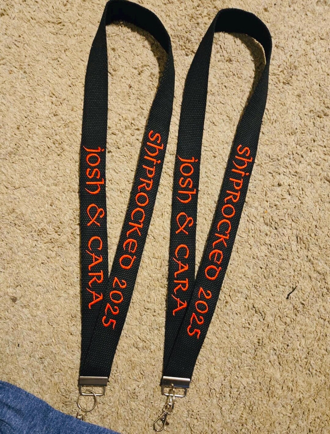 Personalized Embroidered Lanyard: Custom Badge & Key Holder, 1" Wide - Etsy