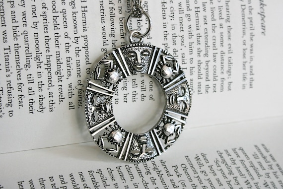 Talisman of Love - Huge Crab Cancer Face Pendant Made… - Gem