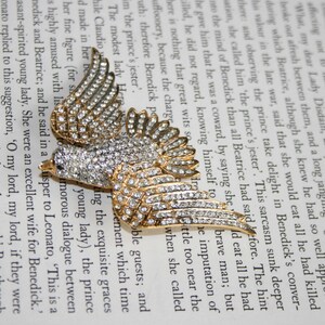 Glam Butler Bird Brooch Intricate Dove Pin Rhinestones - Etsy Australia