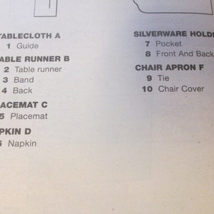 Butterick Pattern 6423 Table Top Decor Tablecloth & More - Etsy