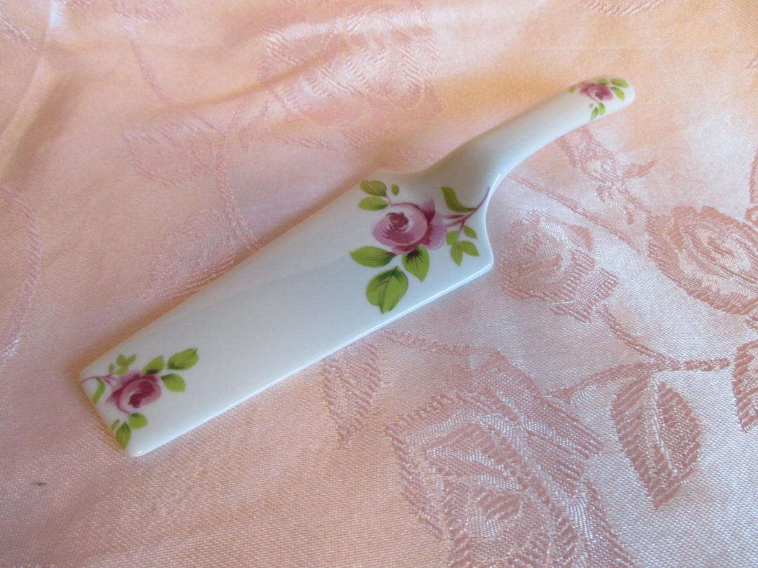 Godinger Country Roses Ceramic Pie or Cake Server - Etsy