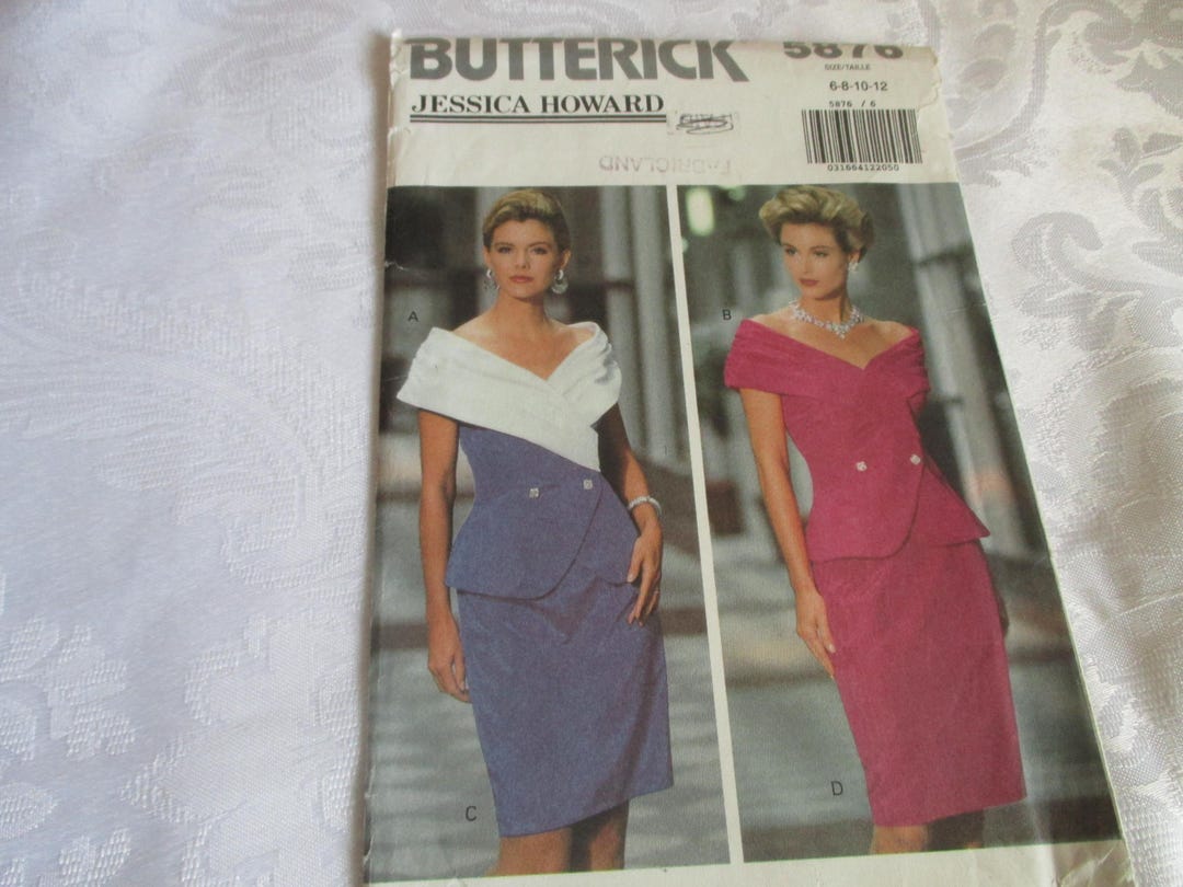Butterick Pattern Jessica Howard 5876 - Misses Top & Skirt - 4 Sizes - Etsy