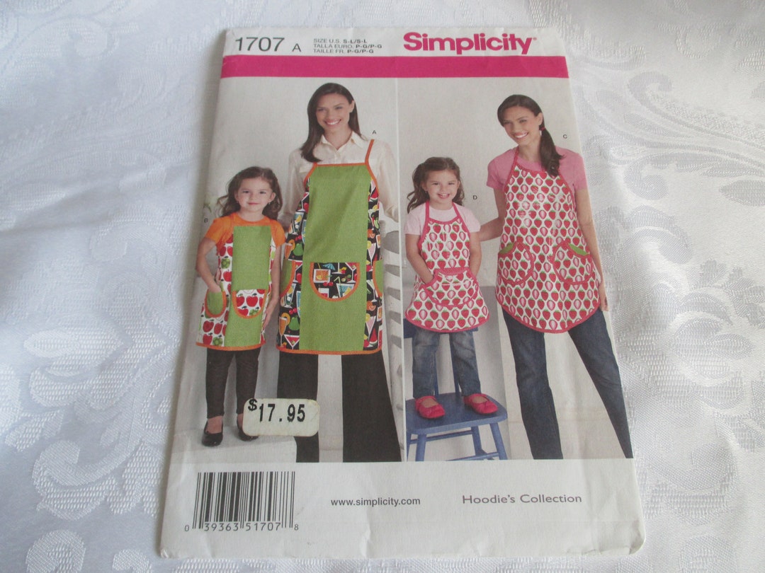Simplicity Pattern 1707 Childs and Misses Aprons - Etsy