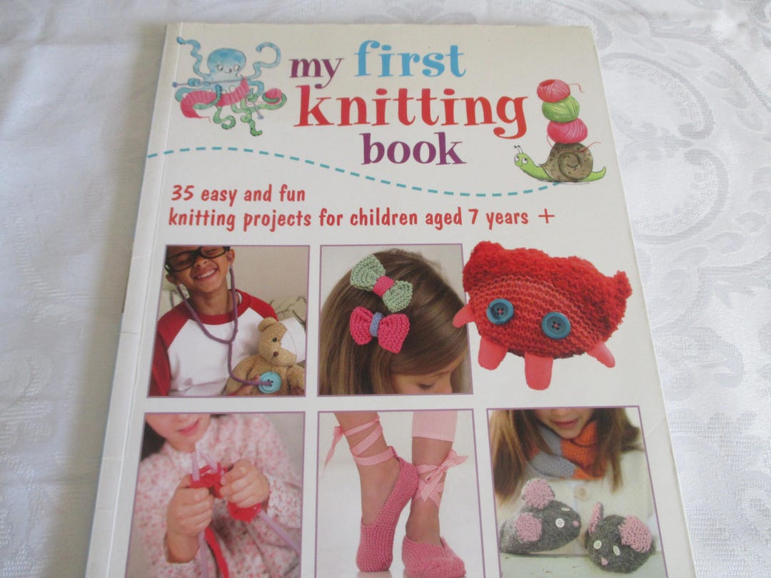 Knitting Projects for Kids My First Knitting Book - Etsy