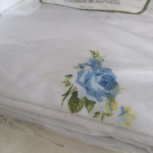 Vintage Springmaid Blue Floral Double Size Sheet Set - Etsy