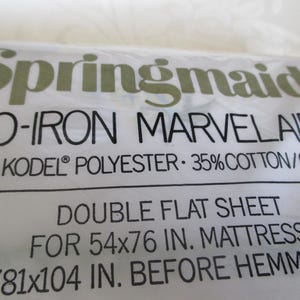 Vintage Springmaid Blue Floral Double Size Sheet Set - Etsy