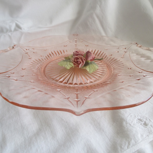 Pink Cake Plate - Etsy