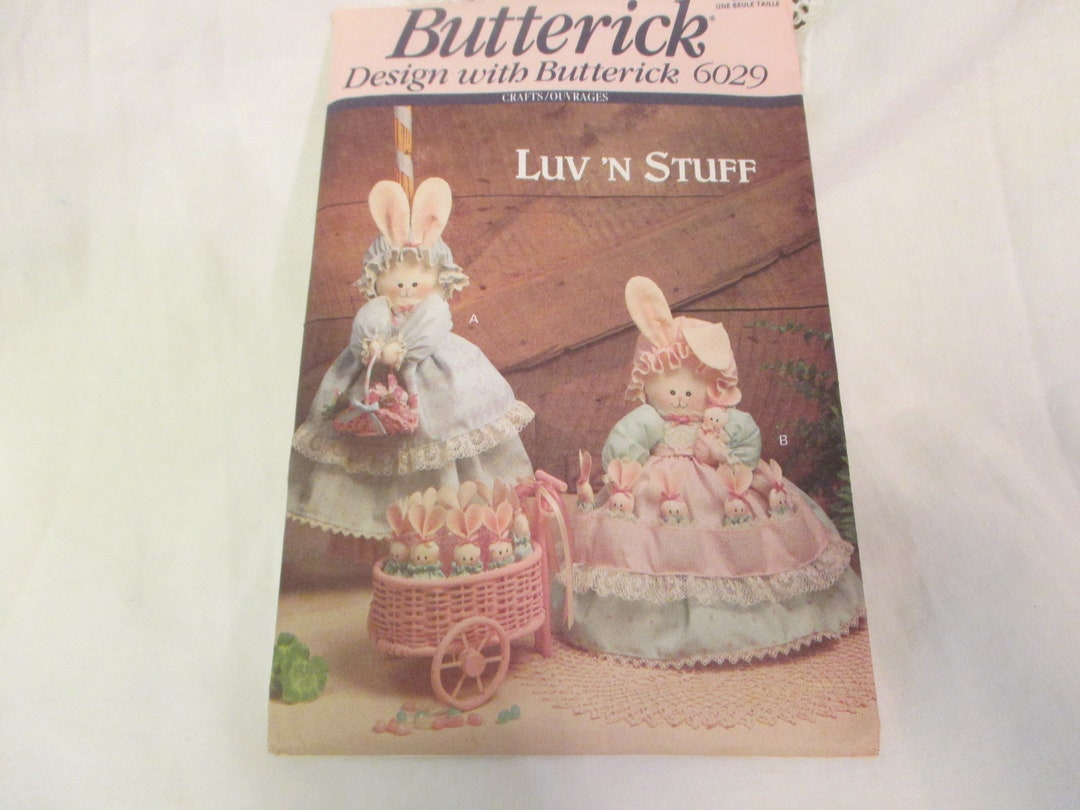 Butterick Pattern 6029 Luv N Stuff Bunny Hideaway Package - Etsy
